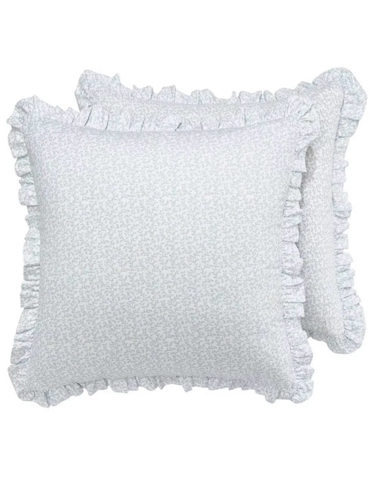 Laura Ashley | Accents | 2pc Laura Ashley Euro Chloe Sham Set Blue New ...